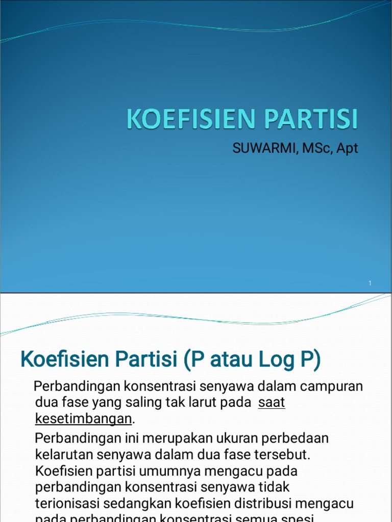 Koefisien Partisi 2021 | PDF