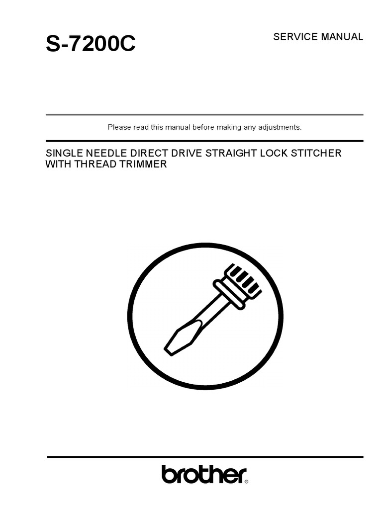 Brother S-7200C 53411 | PDF | Sewing Machine | Manufactured Goods