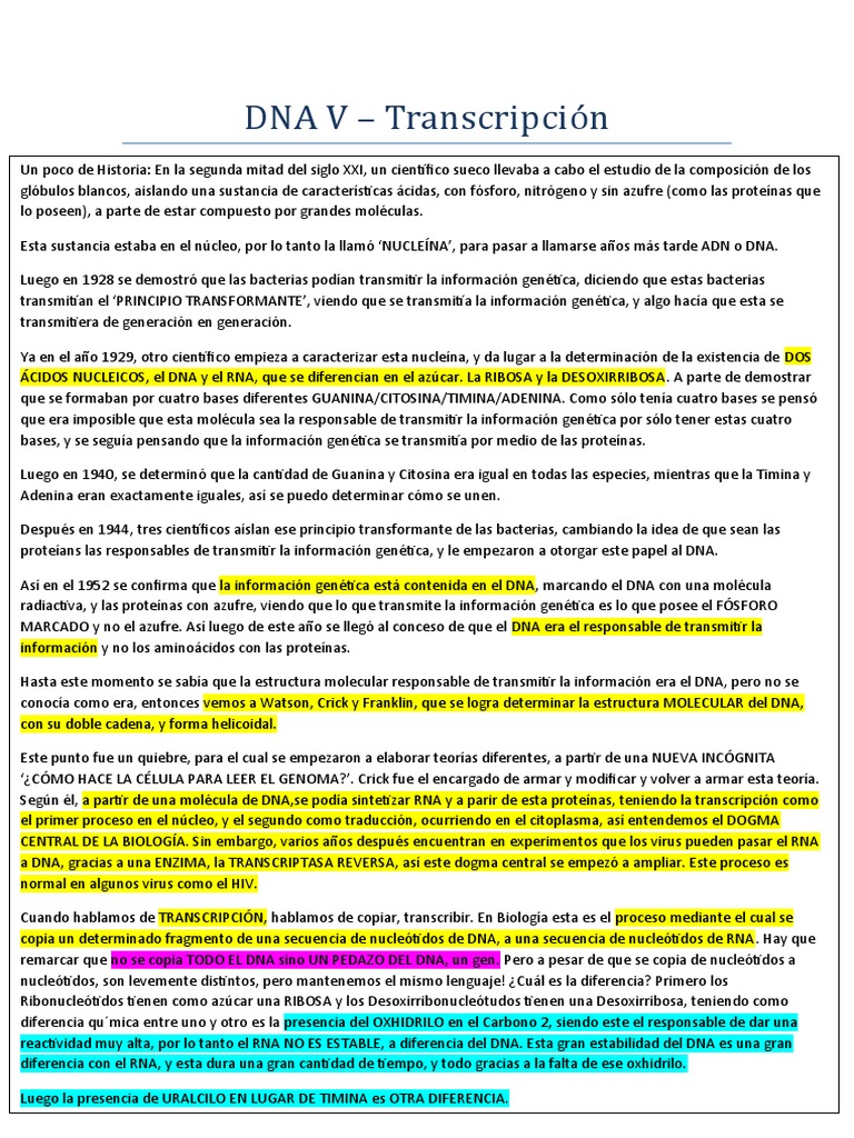 7-Dna V | PDF | Rna | Adn