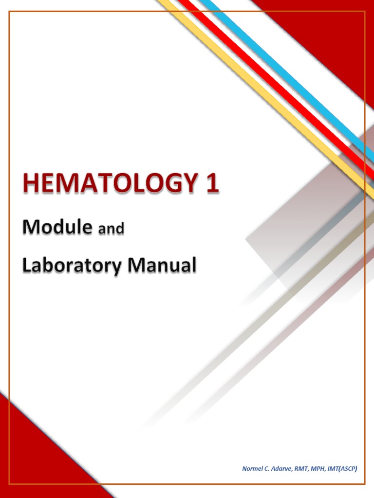 Hematology 1 Module and Laboratory Mannual | PDF | Lymphocyte ...