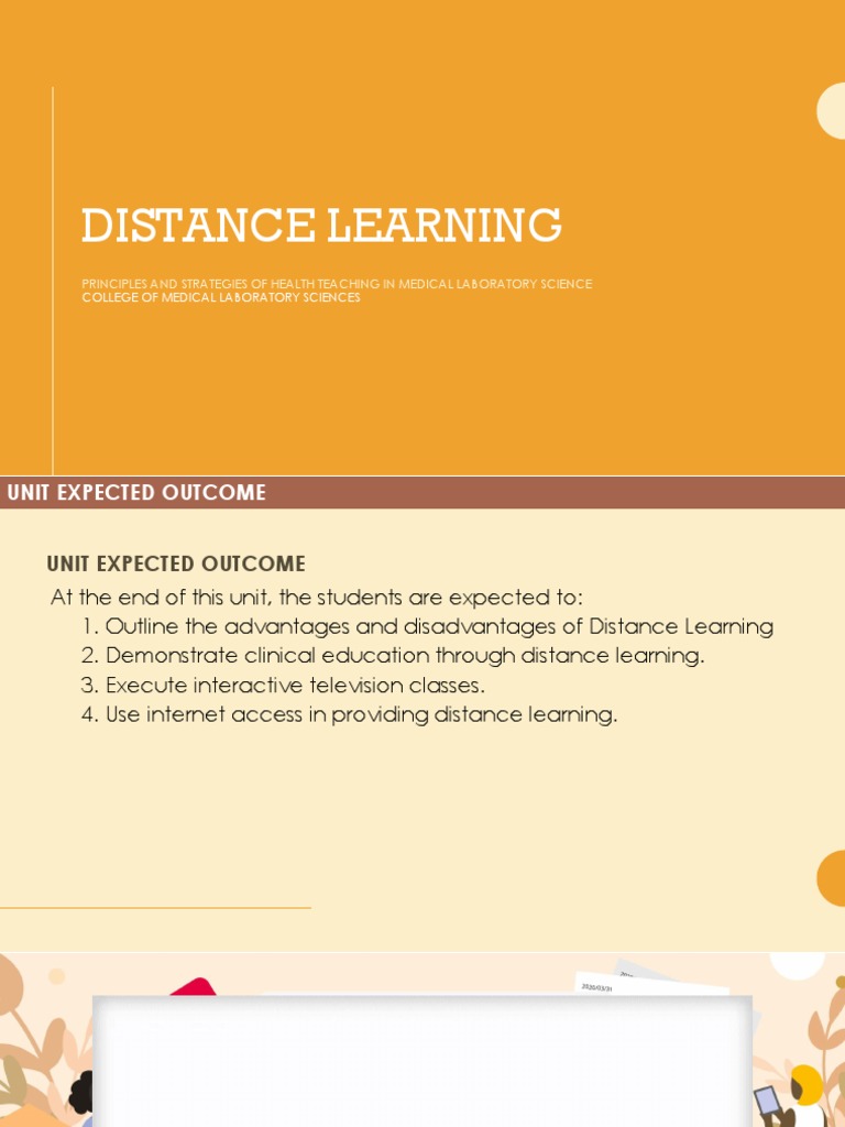 Distance Learning Medical Lab Science | PDF | Distance Education ...