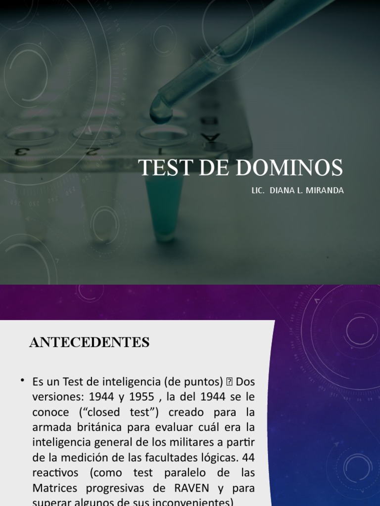 4.-Test de Dominos | PDF | Inteligencia | Cognición