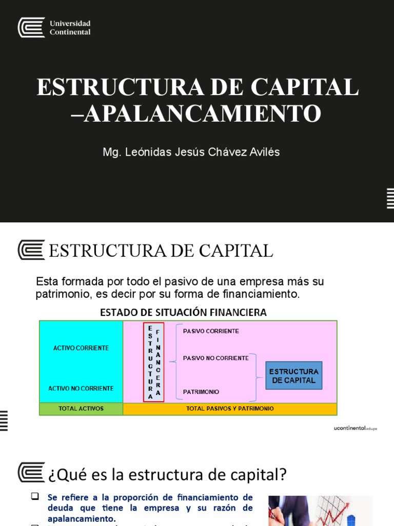 Sesión 10 Estructura de Capital-Apalancamiento | PDF | Apalancamiento (Finanzas) | Compartir ...
