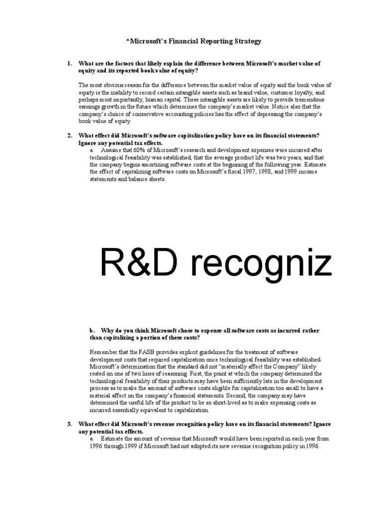 Microsoft 1997 Financial Reporting Insights | PDF | Business