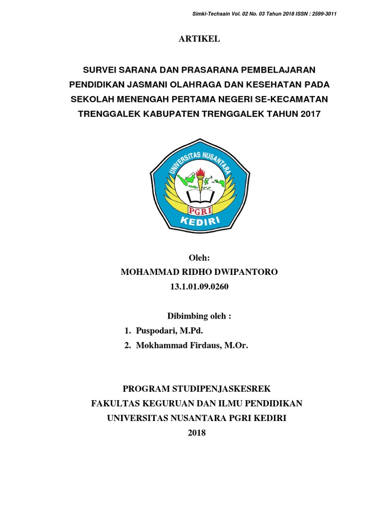 Simki-Techsain Vol. 02 No. 03 Tahun 2018 ISSN: 2599-3011 | PDF