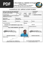EAGLES Application Form | PDF | Government