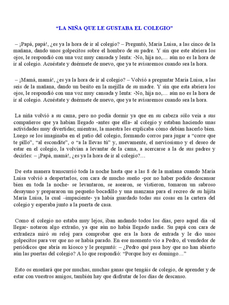 La Niña Que Le Gustaba El Colegio | PDF | Piratería