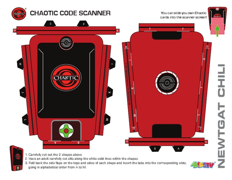 Chaotic Code Scanner: You Can Slide You Own Chaotic Cards Into The ...