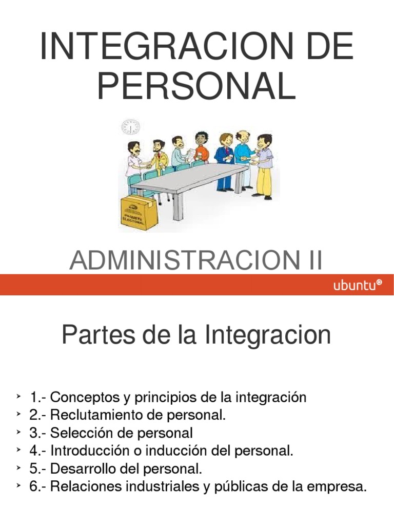 Integracion de Personal | PDF