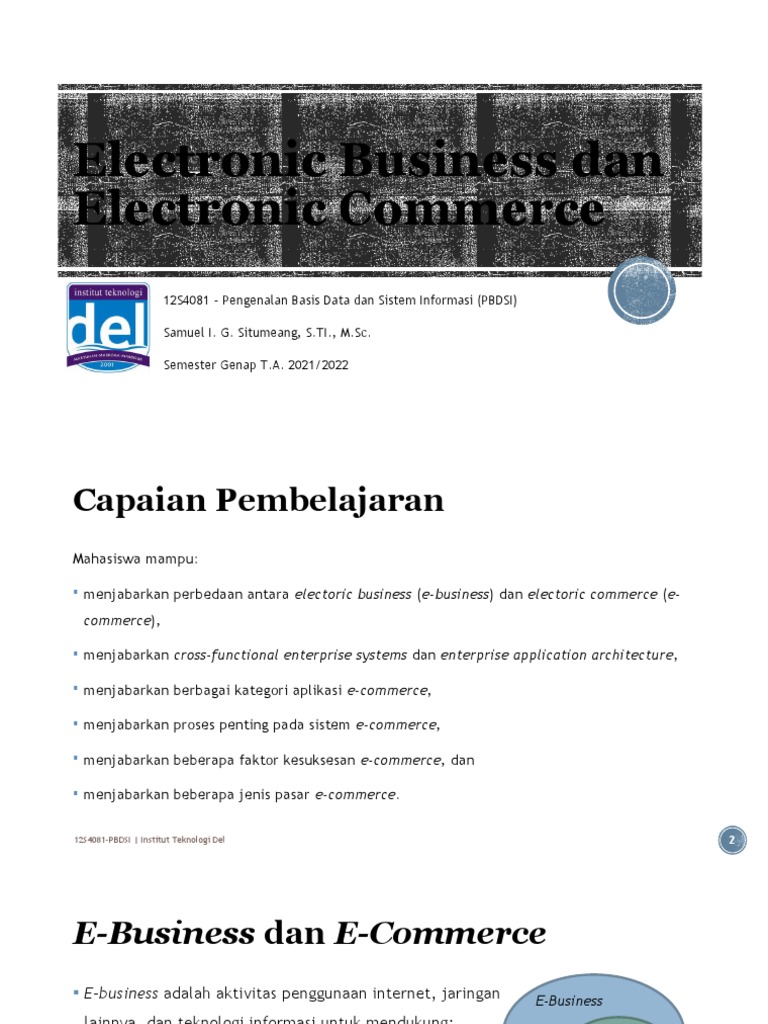L03 E Business Dan E Commerce | PDF