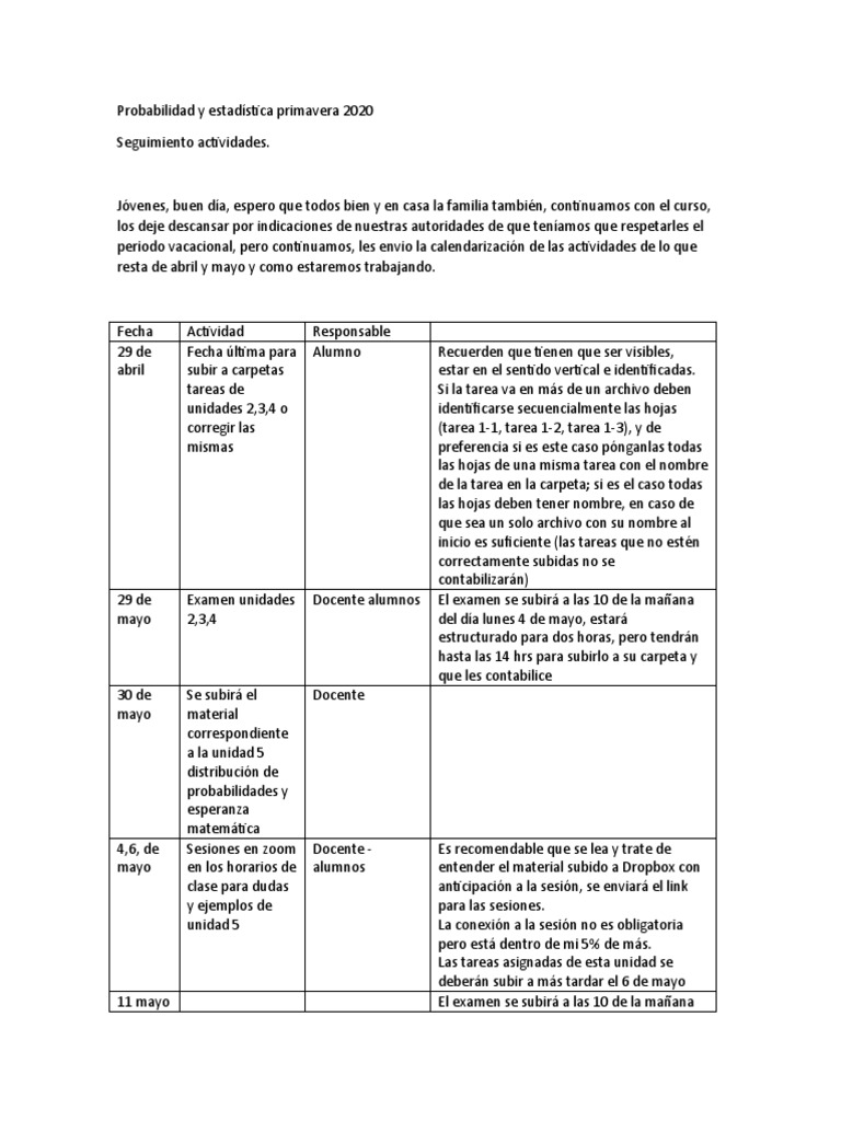 1 Instrucciones Finales Calendario | PDF