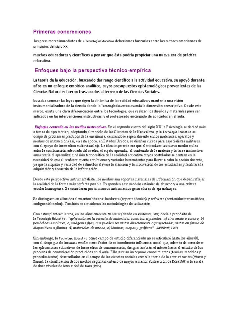 Primeras Concreciones | PDF | Tecnologia Educacional | Maestros