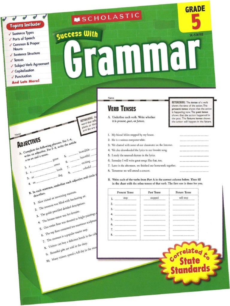 G5 Success With GRAMMAR | PDF | Verb | Sentence (Linguistics)