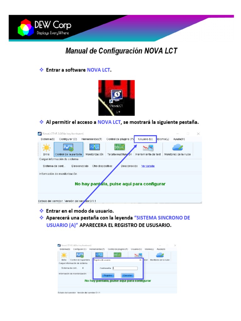 Configuracion Pantalla Led Nova | PDF | Monitor de computadora | Software
