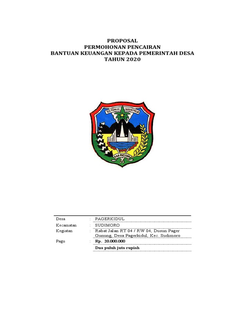 Contoh Proposal Pencairan | PDF