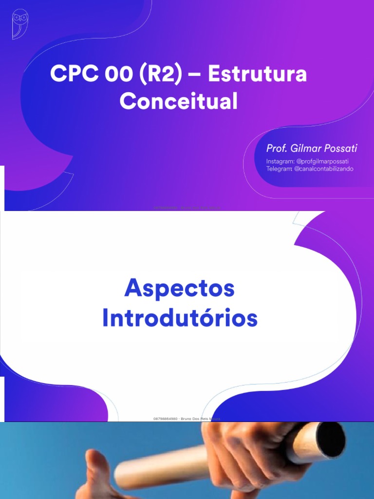 CPC 00 r2 Estrutura Conceitual | PDF | Contabilidade | Relatório anual