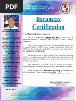 Barangay Certification-NAME CORRECTION | PDF | Philippines
