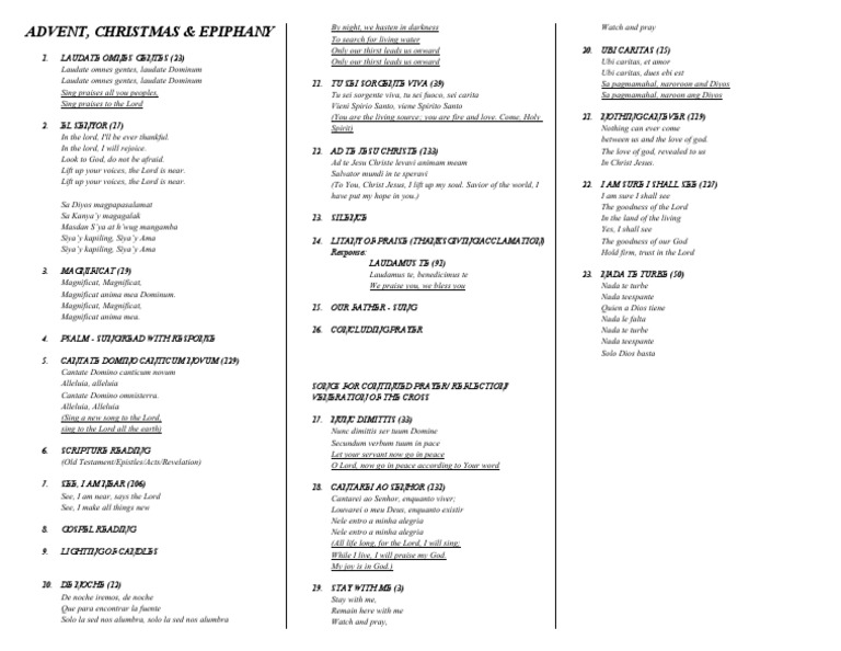 ADVENT Taize Prayer Flow | PDF | Catholic Liturgy | Prayer