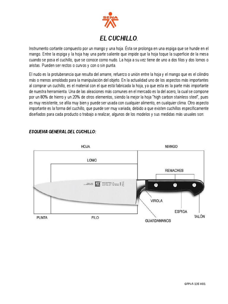 Tipos de Cortes de Verduras y Cuchillos | PDF | Cuchillo | Vegetales