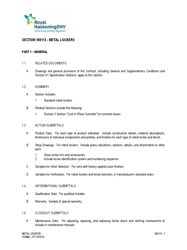 Metal Locker Installation Guide | PDF | Door | Sheet Metal
