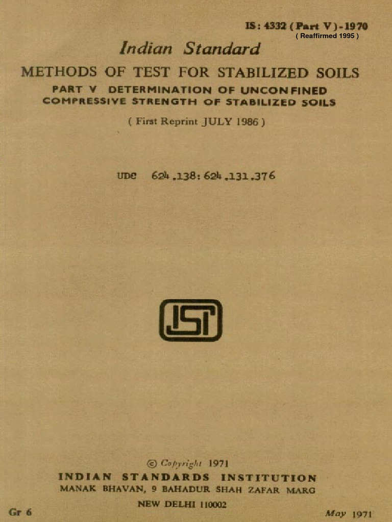 Is 4332 (Part V) - 1970 | Download Free PDF | Density | Materials