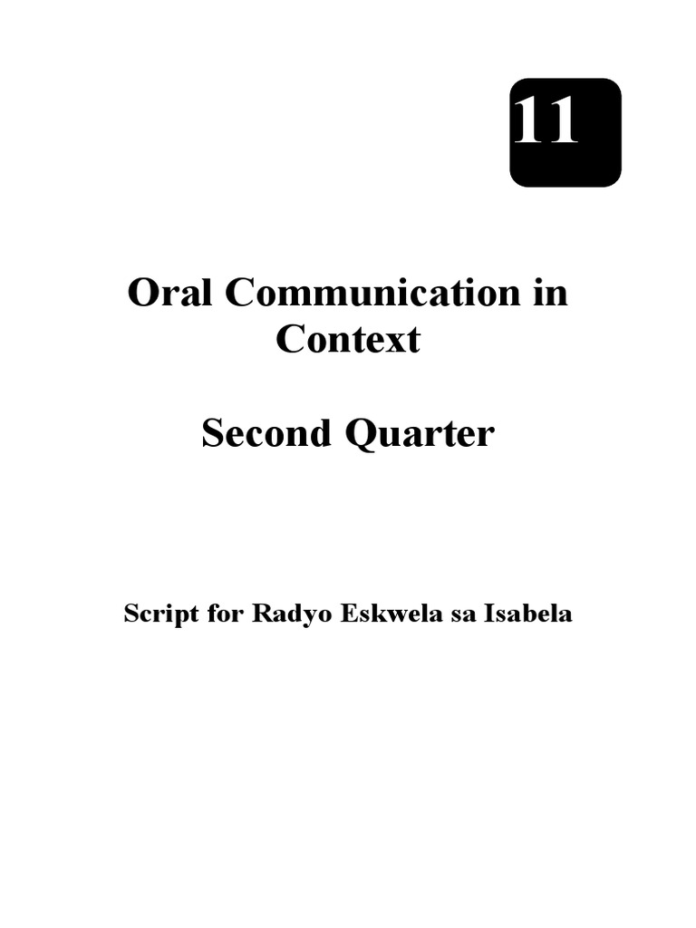 English Sample Radio Script | PDF | Communication | Conversation