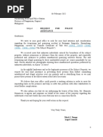 Request Letter (Denr) | PDF | Home & Garden