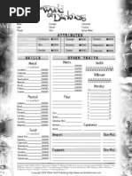 nWoD 2 Page interactive sheet