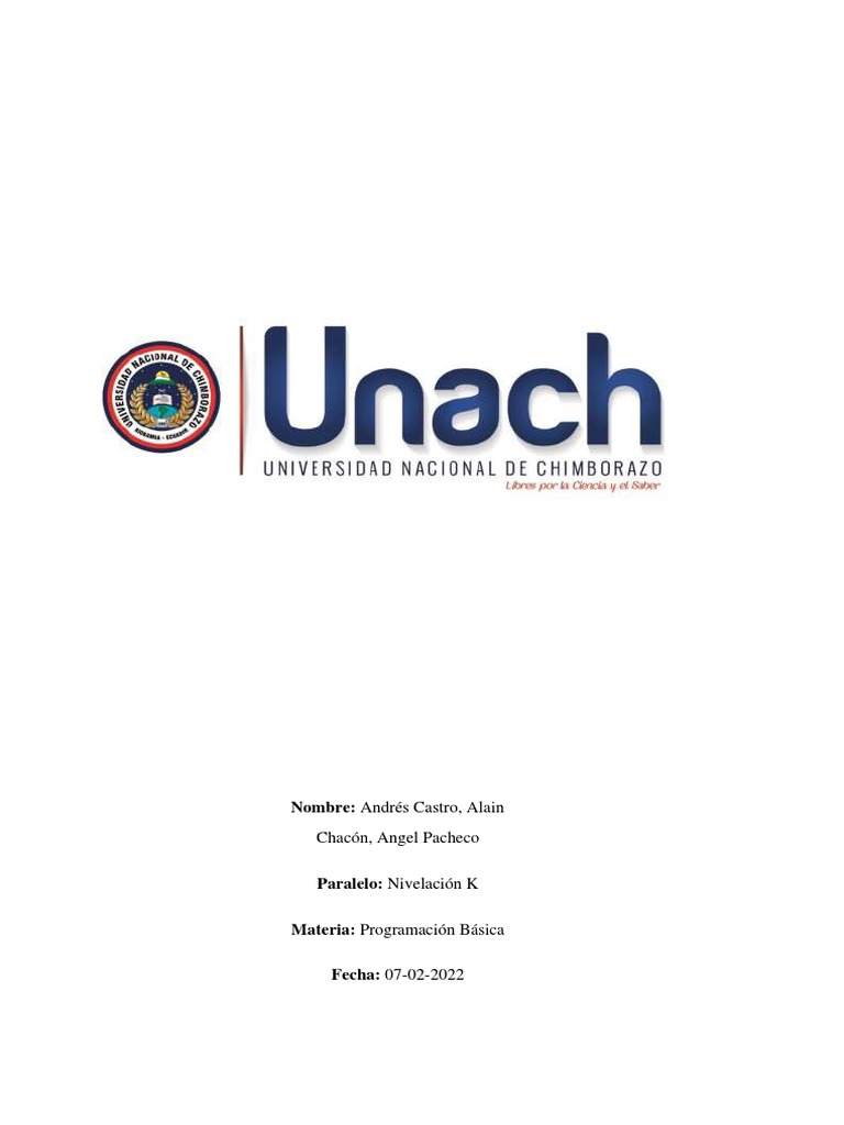 Proyecto de Programación (Final) | PDF | Python (lenguaje de programación) | Programación de ...