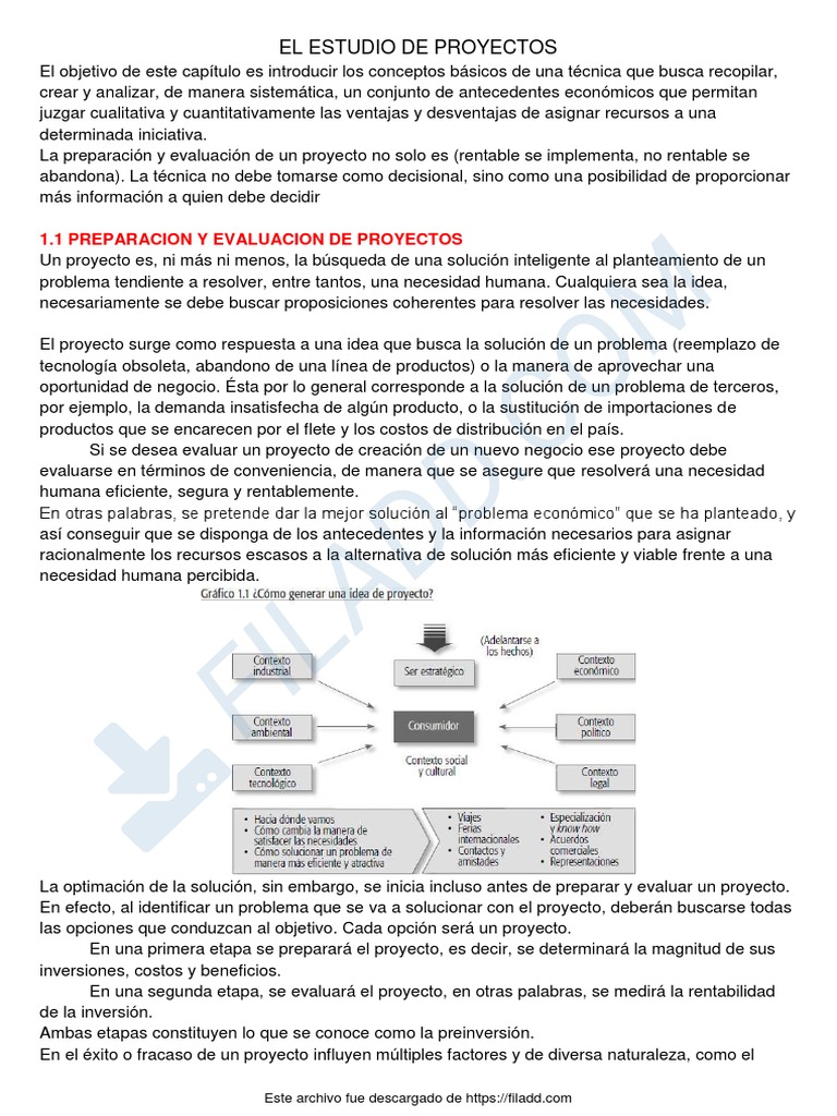 Evaluación y Preparación de Proyectos | PDF | Planificación | Evaluación
