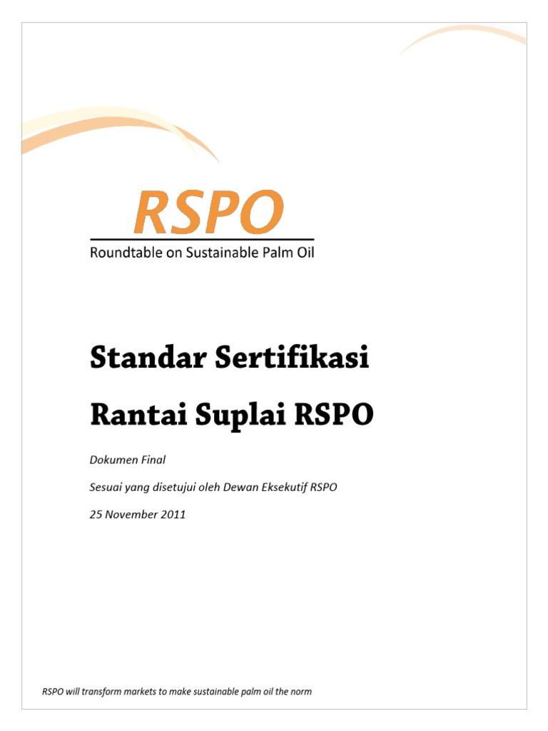 15 Id - RSPO Supply Chain | PDF