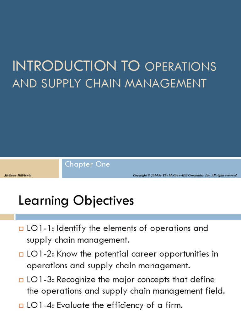 PPt-OSCM-mg1 2020 Aula | PDF | Supply Chain | Supply Chain Management
