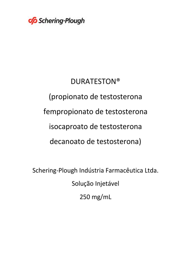 5843 - Durateston 250mg 1x1ml | PDF | Câncer de próstata | Testosterona