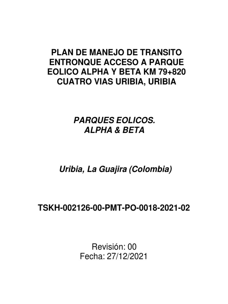 Plan de Manejo de Transito Entronque 020222 | PDF | Peatonal | Calle