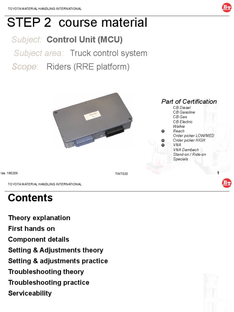STEP 2 Course Material: Control Unit (MCU) | PDF | Microcontroller ...