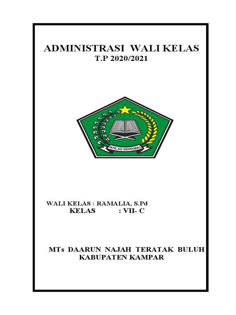 ADMINISTRASI WALI KELAS 7 C 20 | PDF