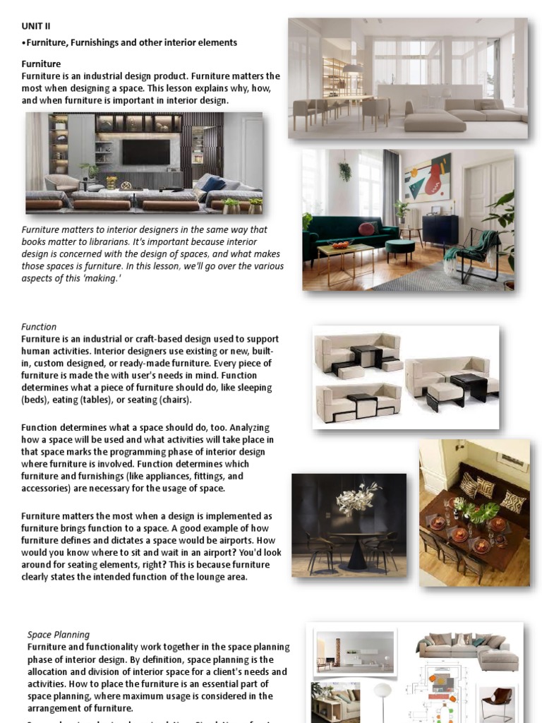 Furniture vs. Furnishings Explained | PDF | Furniture | Upholstery