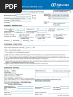 Security Declaration Form | PDF