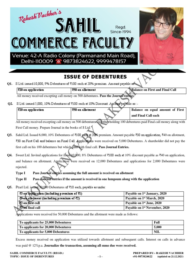 A comprehensive collection of journal entries for various scenarios ...