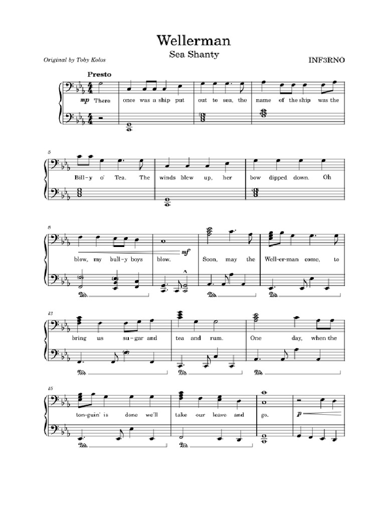 Wellerman (Sea Shanty) | PDF