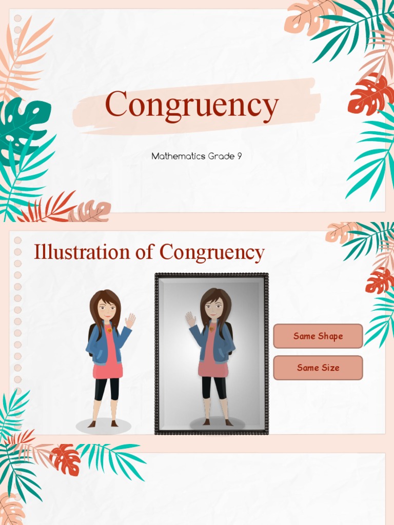 Congruency: Mathematics Grade 9 | PDF | Mathematics | Geometric Shapes