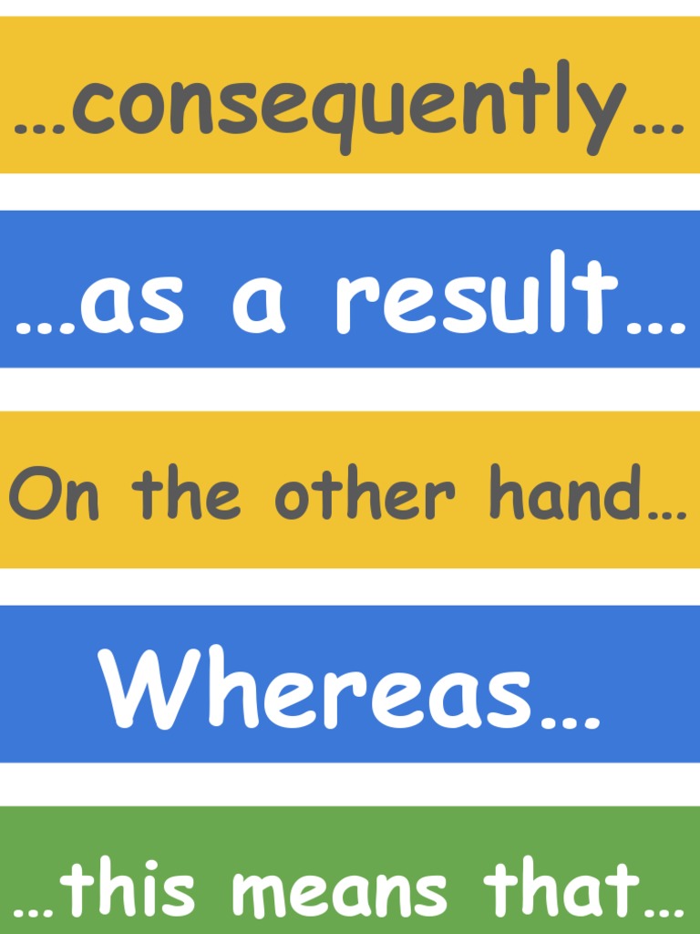 Consequently : As A Result | PDF