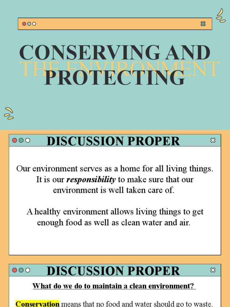 Conserving and Protecting: The Environment | PDF
