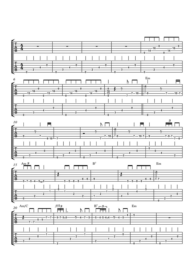 Godfather Gypsy Jazz Tabs | PDF