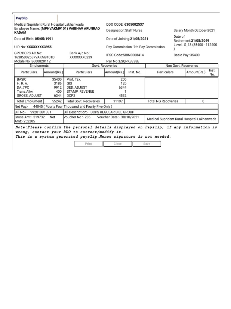 Wrong, Contact Your DDO To Correct/modify It. This Is A System ...