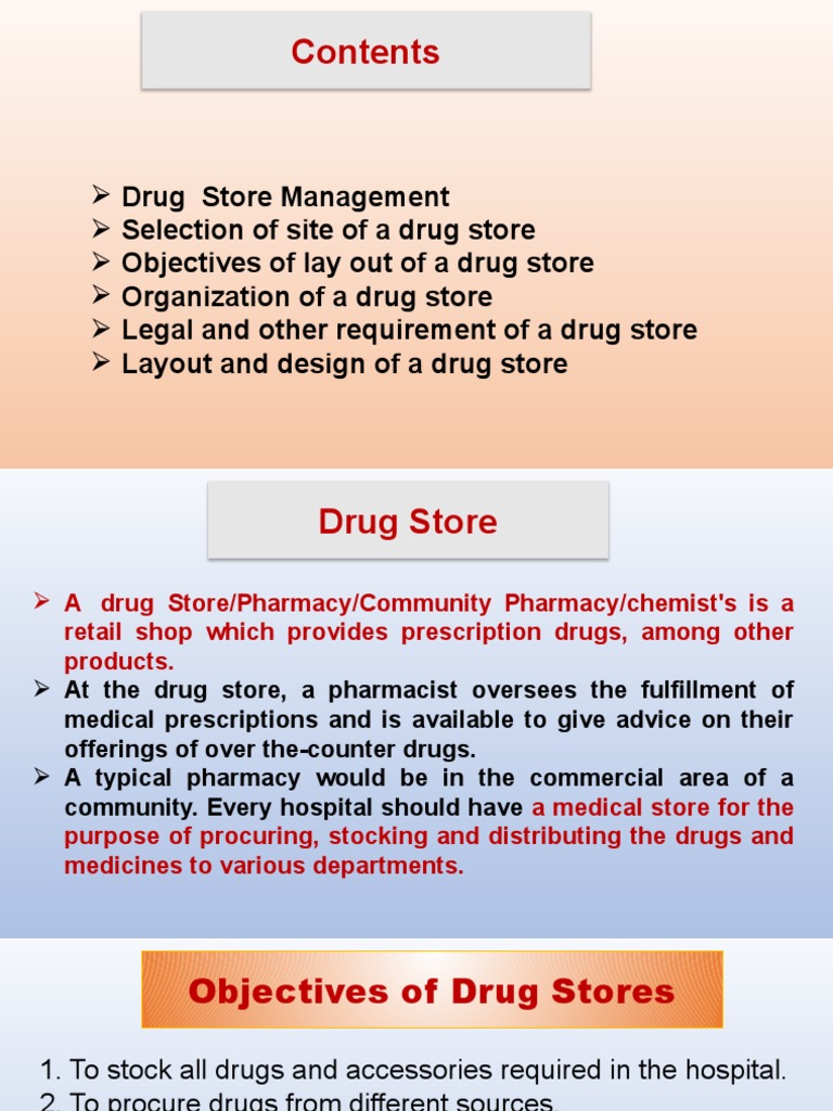 Drug Store Management Essentials | PDF