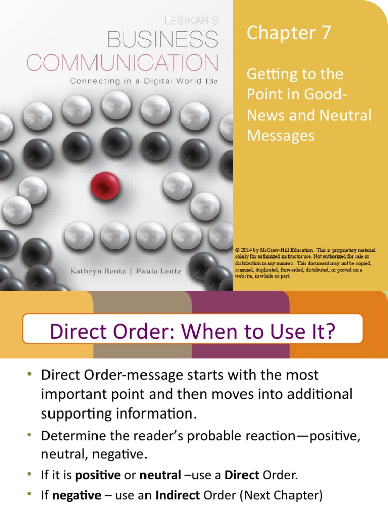 Getting To The Point in Good-News and Neutral Messages | PDF ...