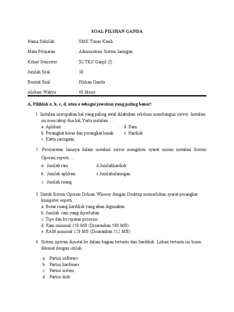 Soal PG Asj Xi | PDF