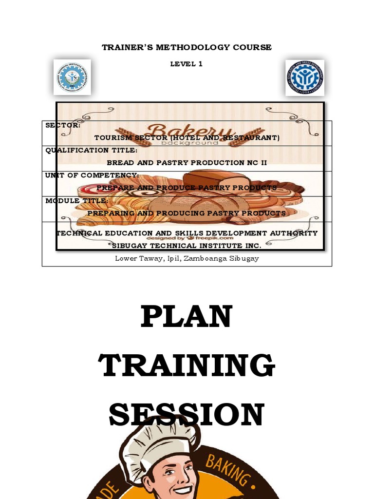 Plan Training Session: Trainer'S Methodology Course | PDF
