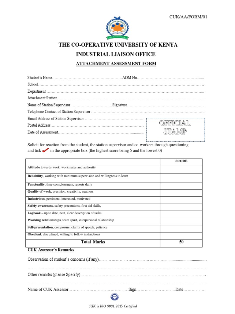 Attachment Assessment Form | PDF | Communication | Learning